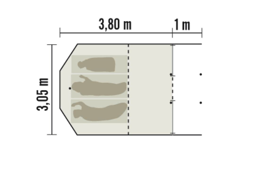 Cabanon Guadeloupe キャバノン コットンテント フランス製
