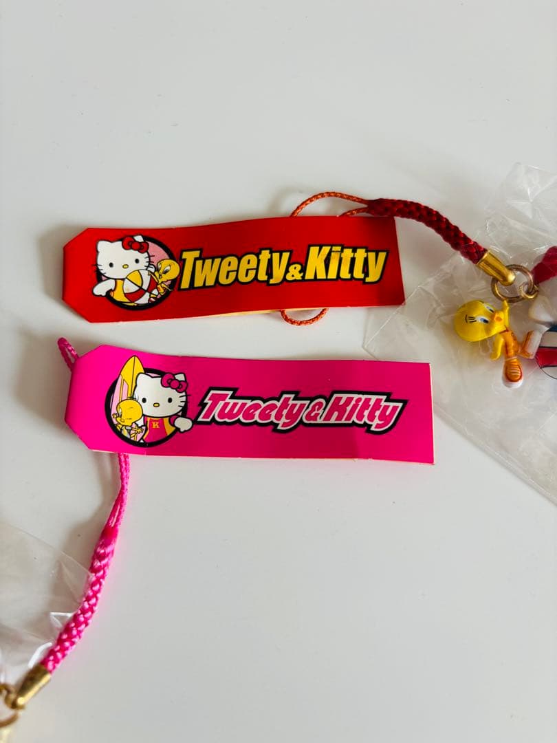 サンリオ　キティ　根付　Tweety&kitty 2個セット