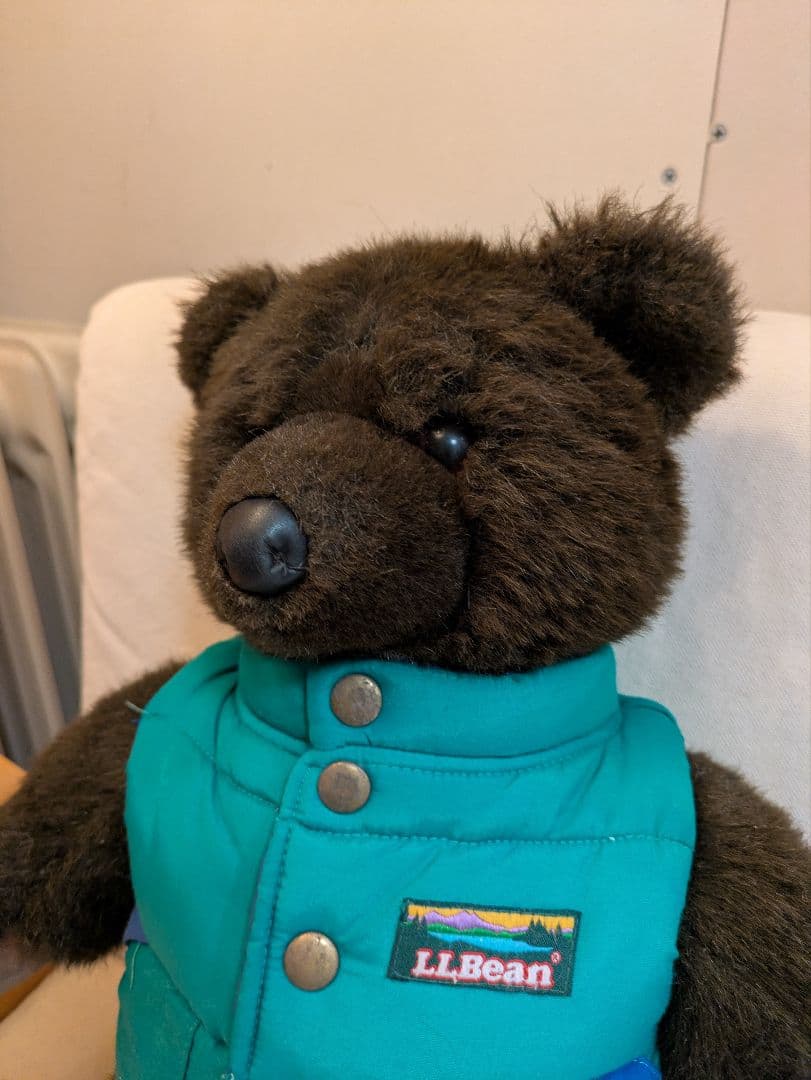llbean teddy bear コラボ　ぬいぐるみ　ダウンベストベア 90s