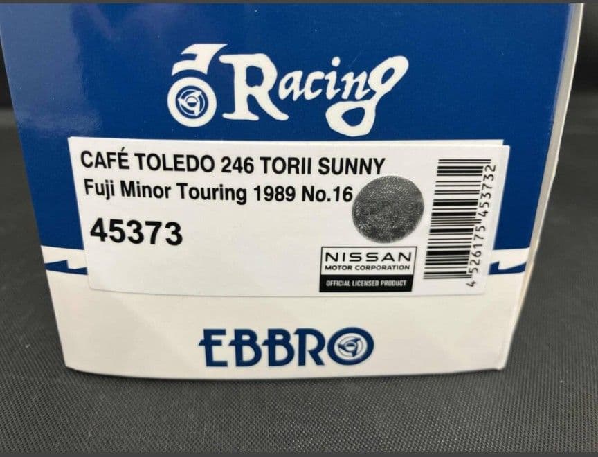 ミニカー EBBRO CAFE TOLEDO 246 TORII SUNNY 1989
