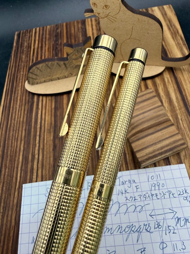SHEAFFER 万年筆 タルガ 1011 23K G.P ボールペンセット