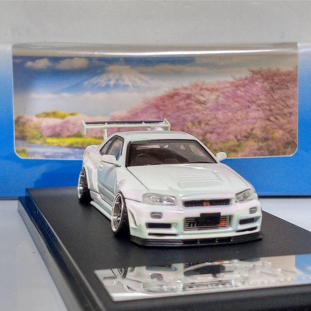 1/64 R34 GTR 改　パールホワイト限定品