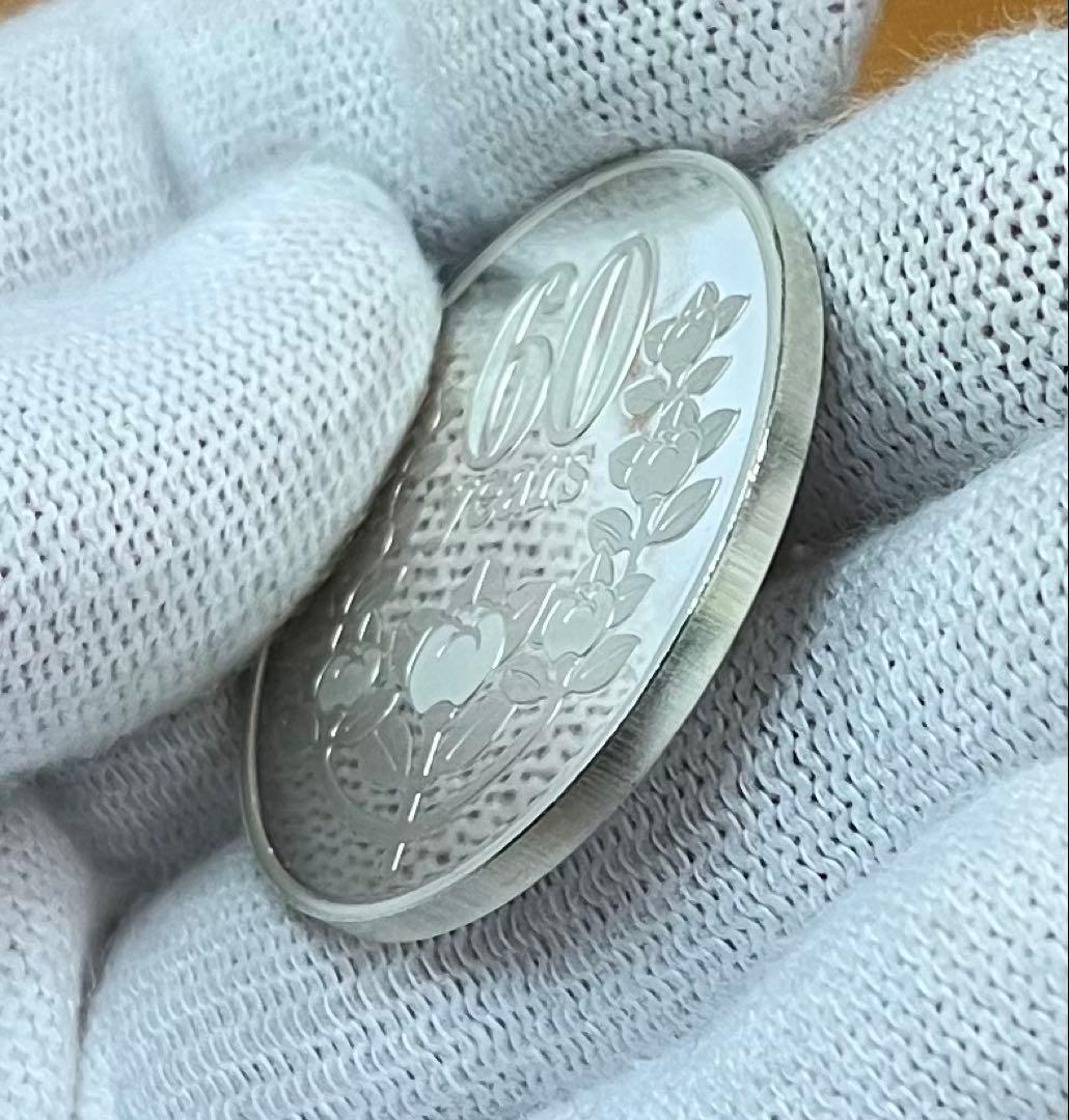 小額通貨整理法60周年記念 純銀メダル 造幣局製 silver925