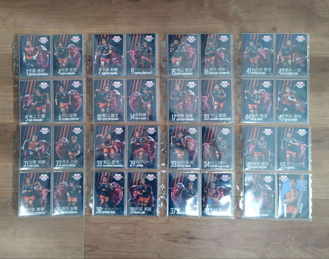 RB大宮アルディージャ プレイヤーズカード　コンプリートセット