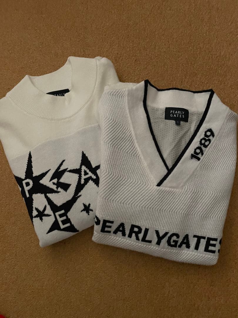 PEARLY GATES ポリエステルヤーン素材セーター