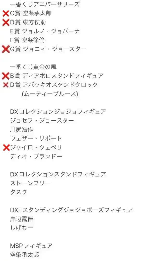 ⭕️バラ売り可能⭕️ジョジョの奇妙な冒険 フィギュア 11体セット まとめ売り