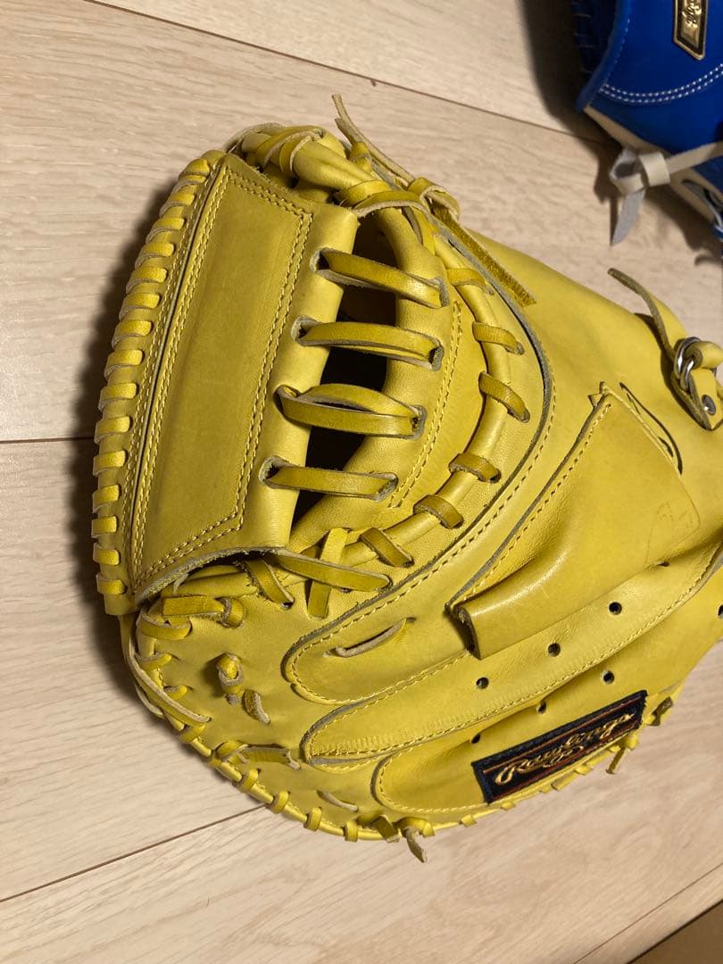 【極美品】ローリングス Rawlings 型整品 キャッチャーミット 軟式　硬式