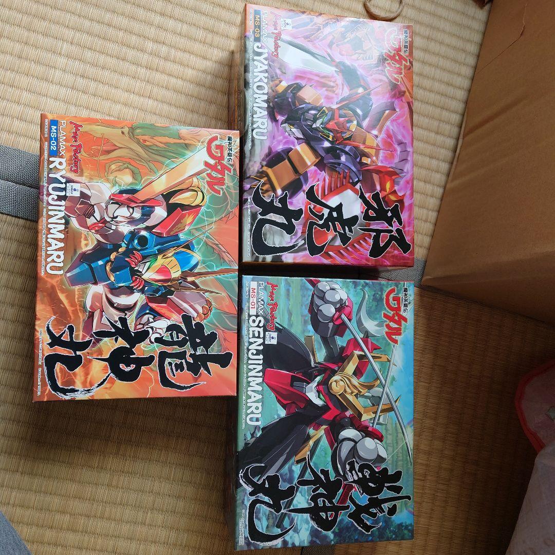 【未開封】PLAMAX 「魔神英雄伝ワタル」戦神丸/龍神丸/邪虎丸3点セット