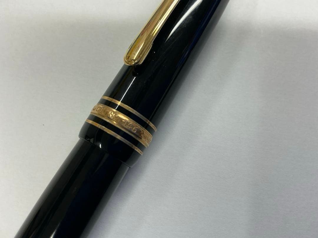 （中古品）MONT BLANC モンブラン 万年筆 146／全金 ペン先14K