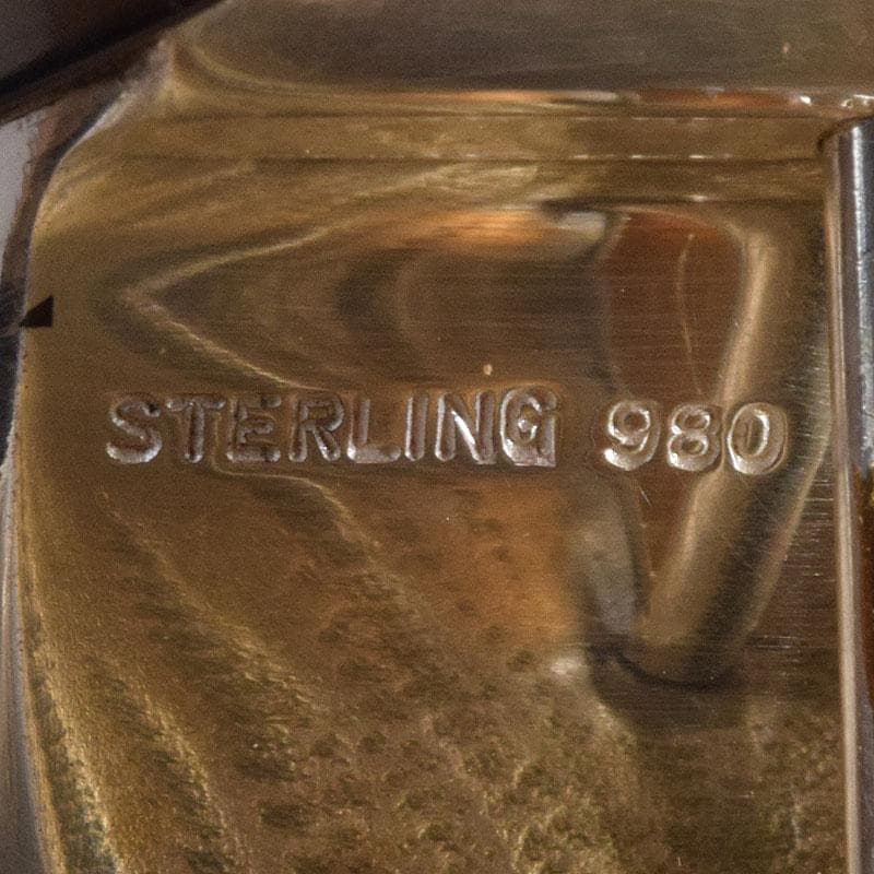 関武比古造　銀製　STERLING980　宝船　大阪尚美堂木箱　F　R9406H