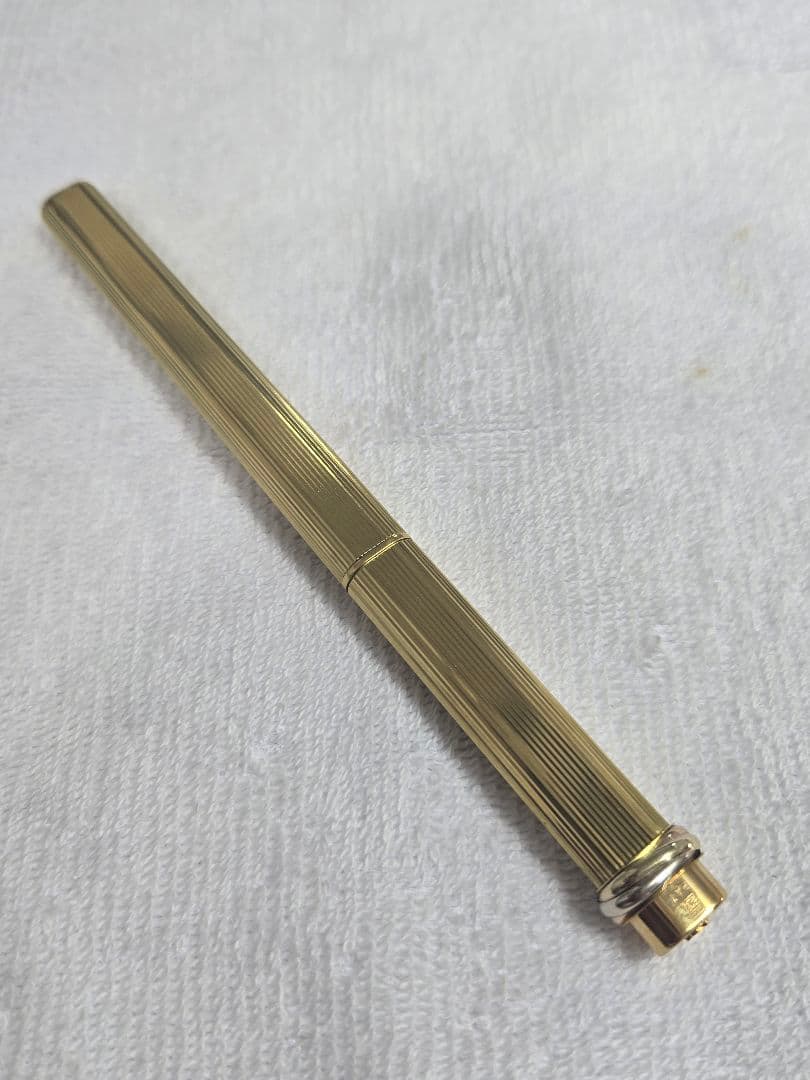 カルティエ　ヴィンテージ・トリニティ・キャップ式ボールペン（ゴールド）