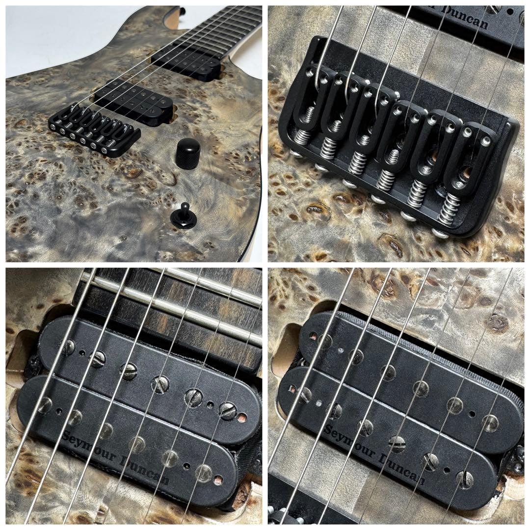 【美品】EDWARDS E-HR6-FX/BM Ash Black エレキギター