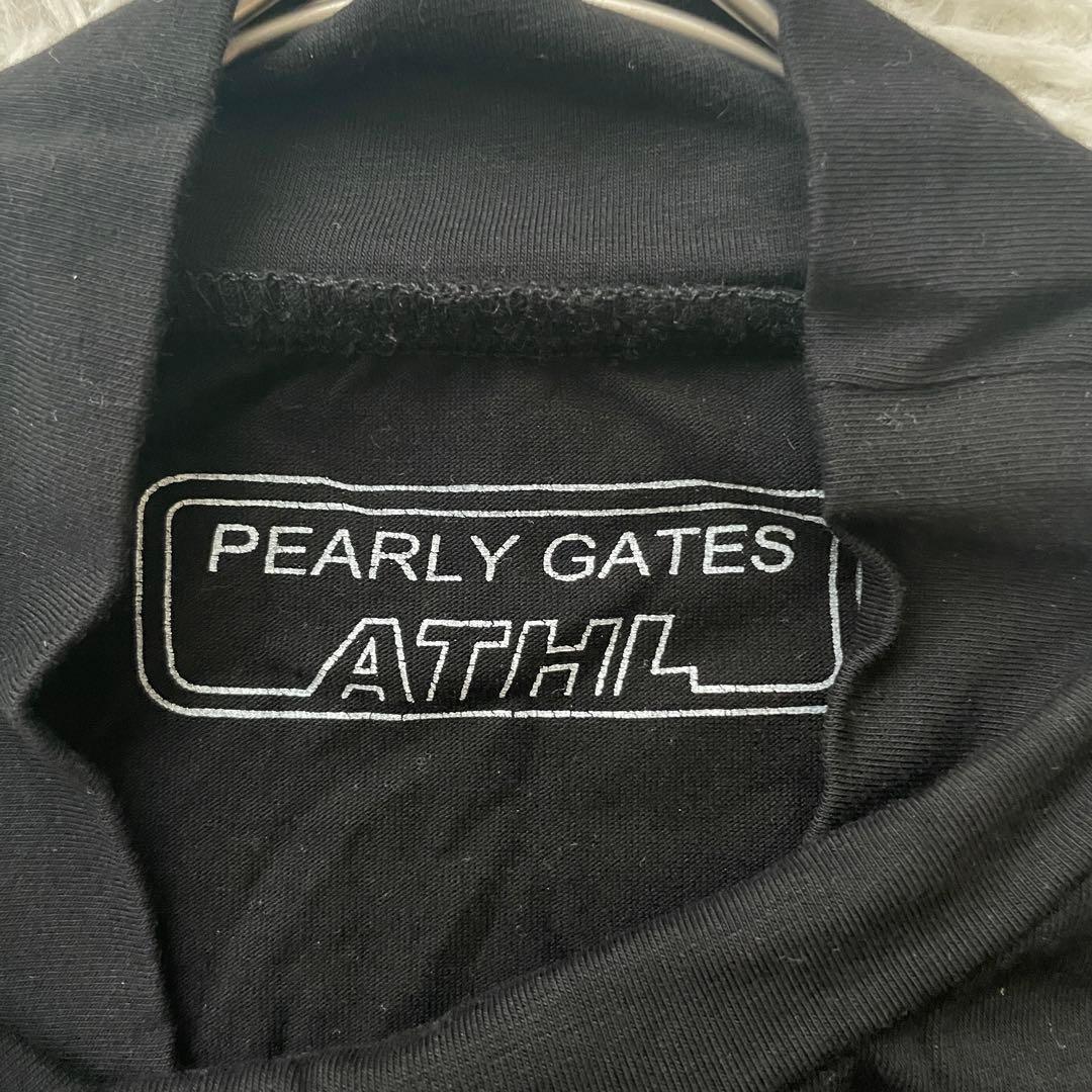 PEARLY GATES モックネック　長袖　ロンT ストレッチ素材　洗える