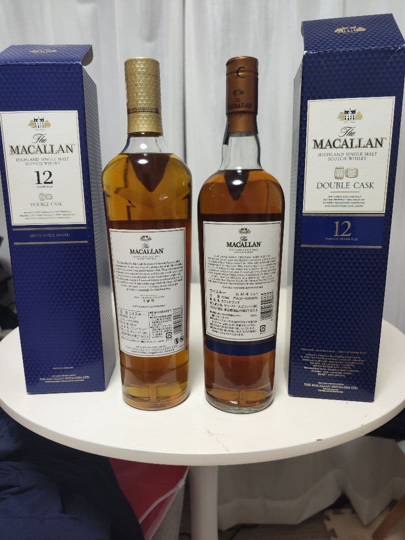 ザ・マッカラン 12年 ダブルカスク 新旧 2本セット 箱付き