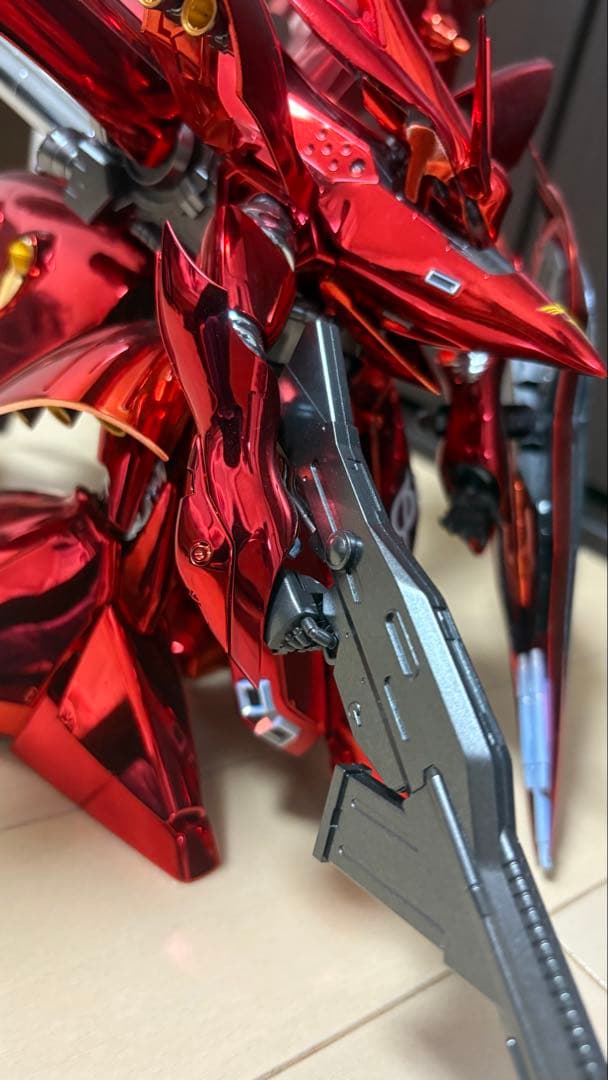hg ナイチンゲール rg ハイニューガンダム メッキ加工完成品 一部塗装有り