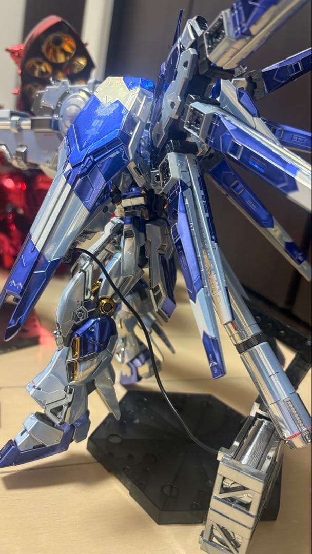 hg ナイチンゲール rg ハイニューガンダム メッキ加工完成品 一部塗装有り