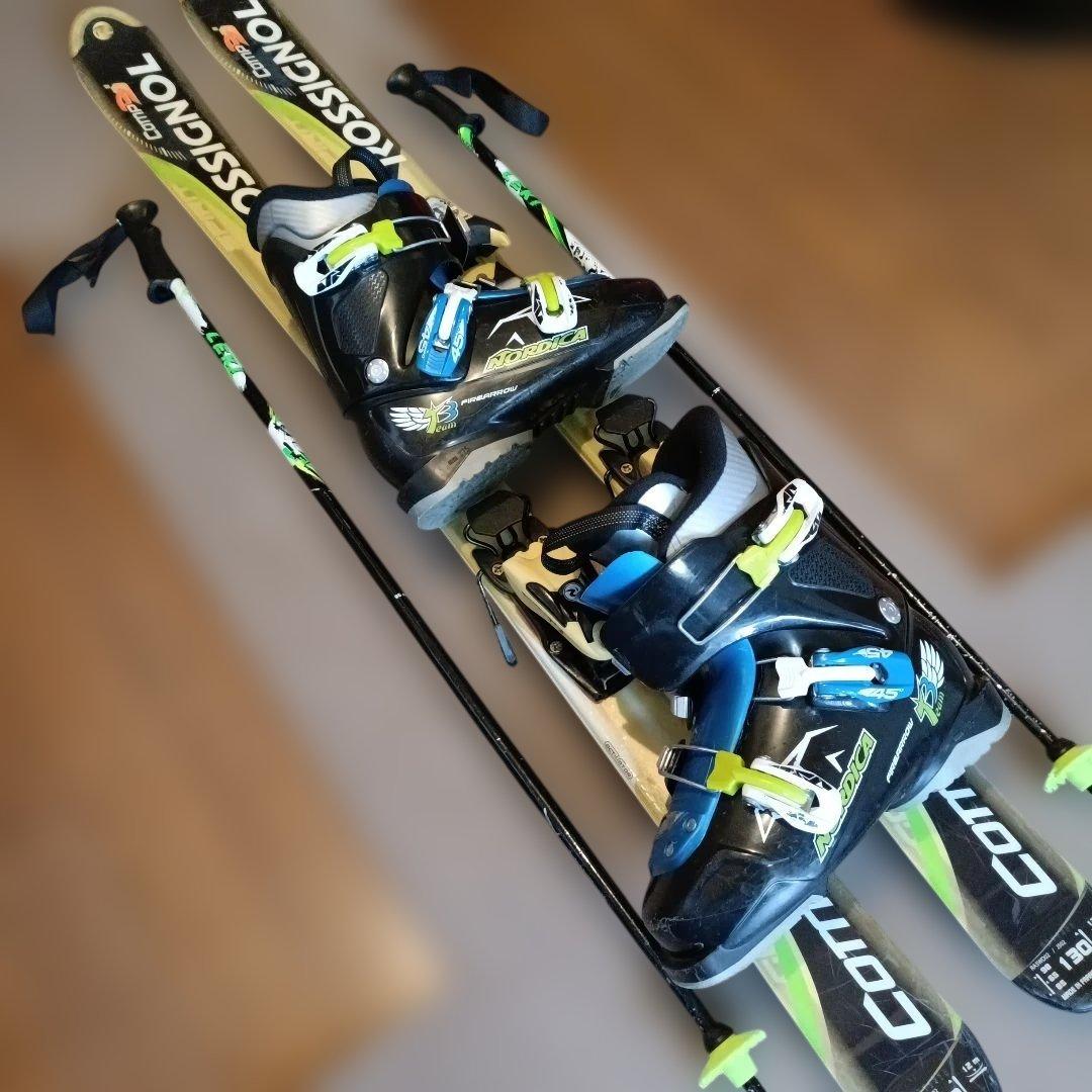 値下げ【高学年用】ROSSIGNOL スキー4点セット130