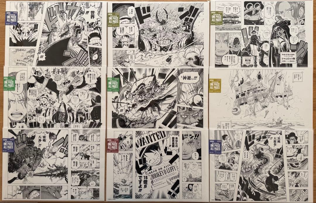 ONE PIECE BASE SHOP 限定 ALL PAGES 9枚セット