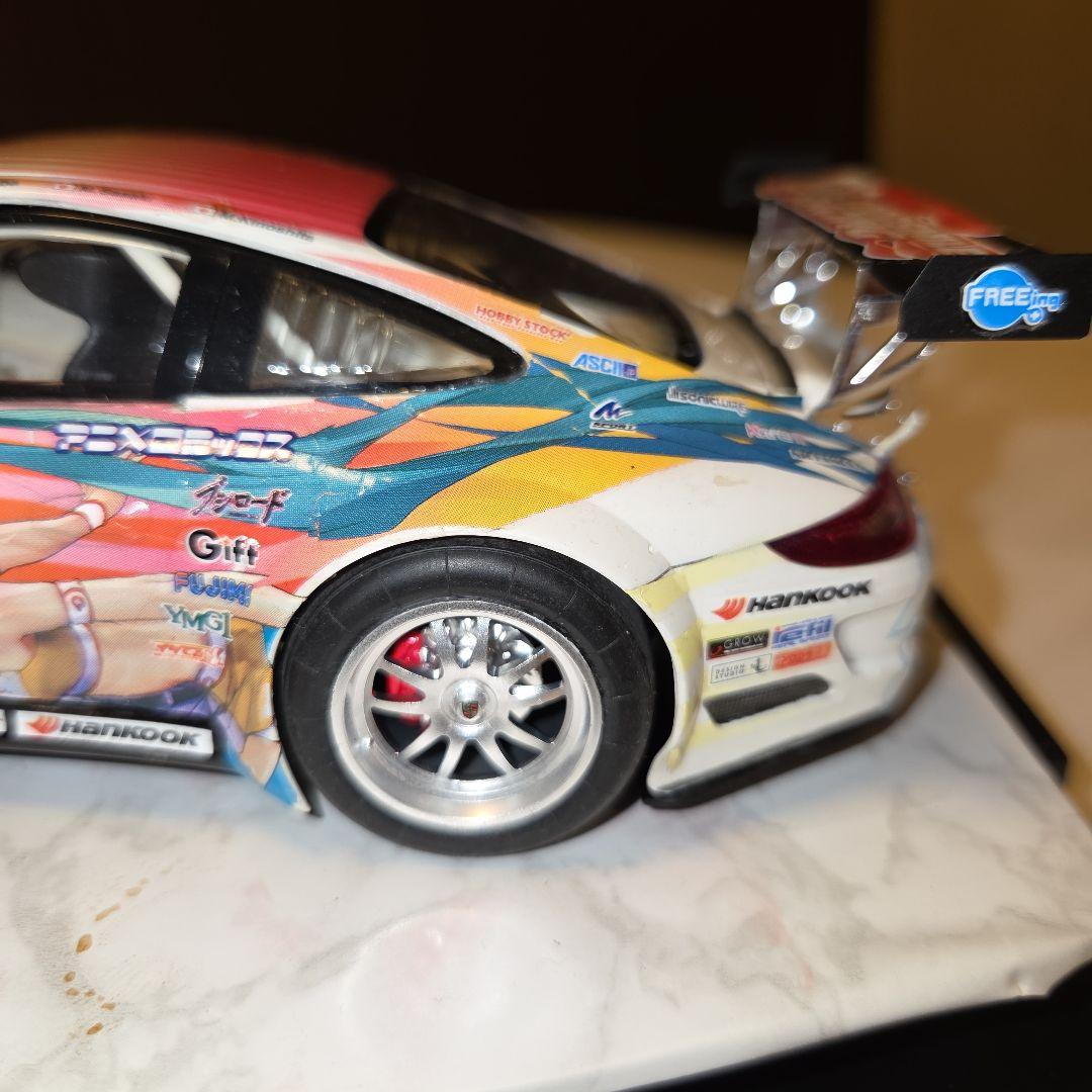 フジミ 初音ミク ポルシェ911 GT3R プラモデル 1/24 完成品