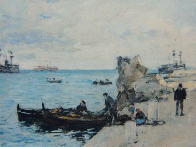 Eugene Boudin、【La Rade de Villefranche】