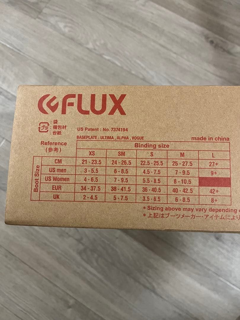 FLUX GS スノーボード ビンディング ブラック　サイズSM