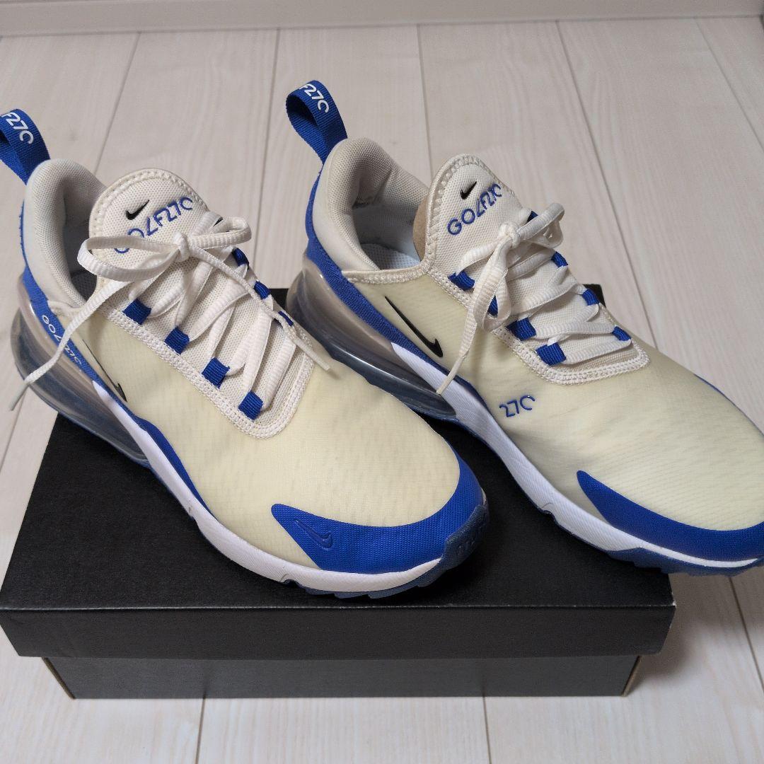 Nike Air Max 270 24.0cm クリーム/ブルー