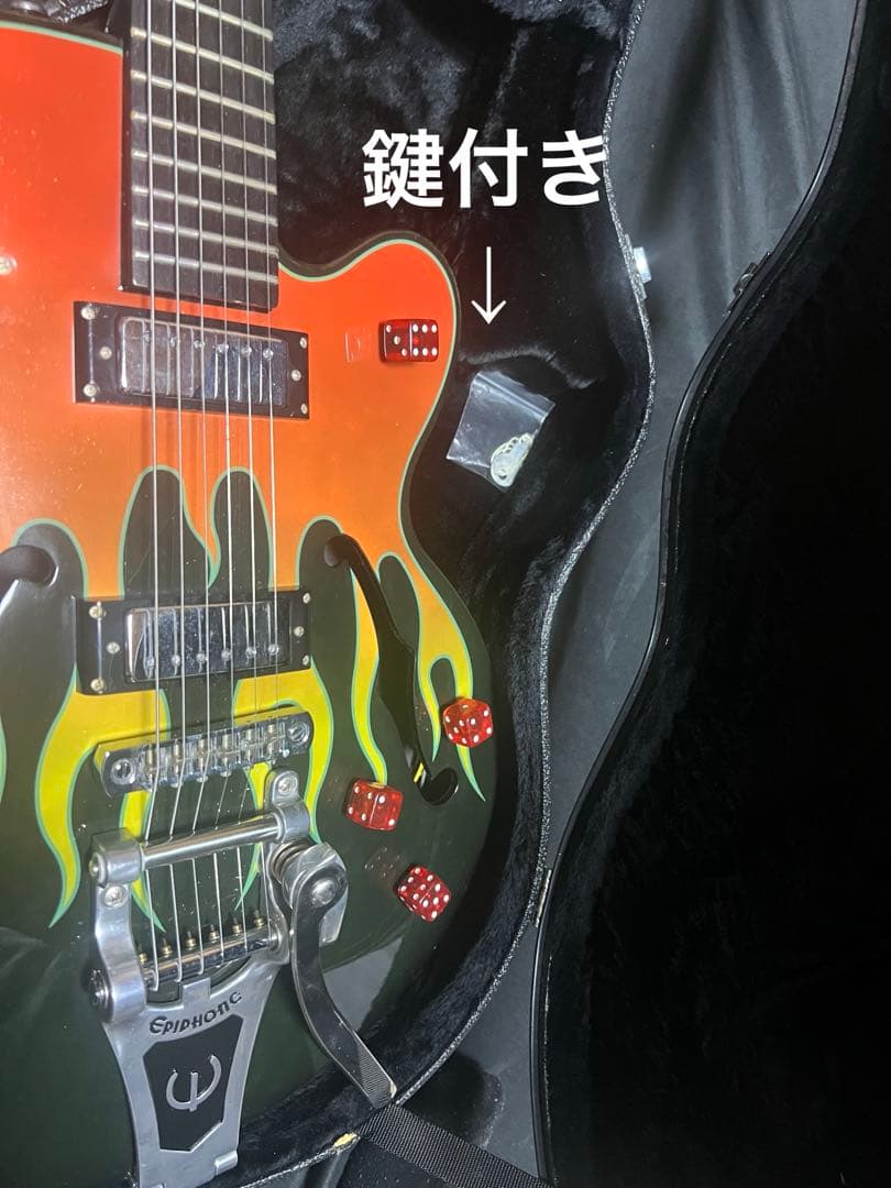 【Epiphone】Flamekat Ebony・Flame Graphic