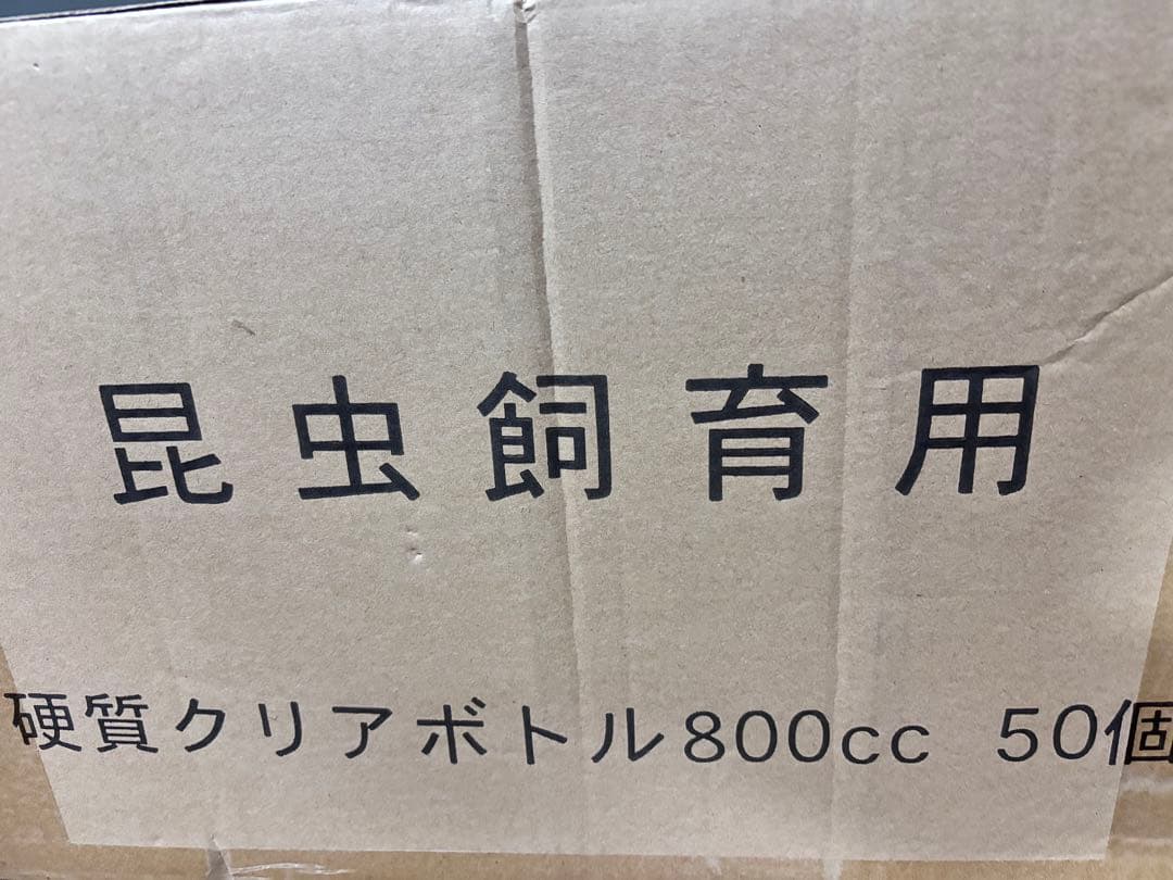 クリアボトル　硬質 800cc 4つ穴　50個