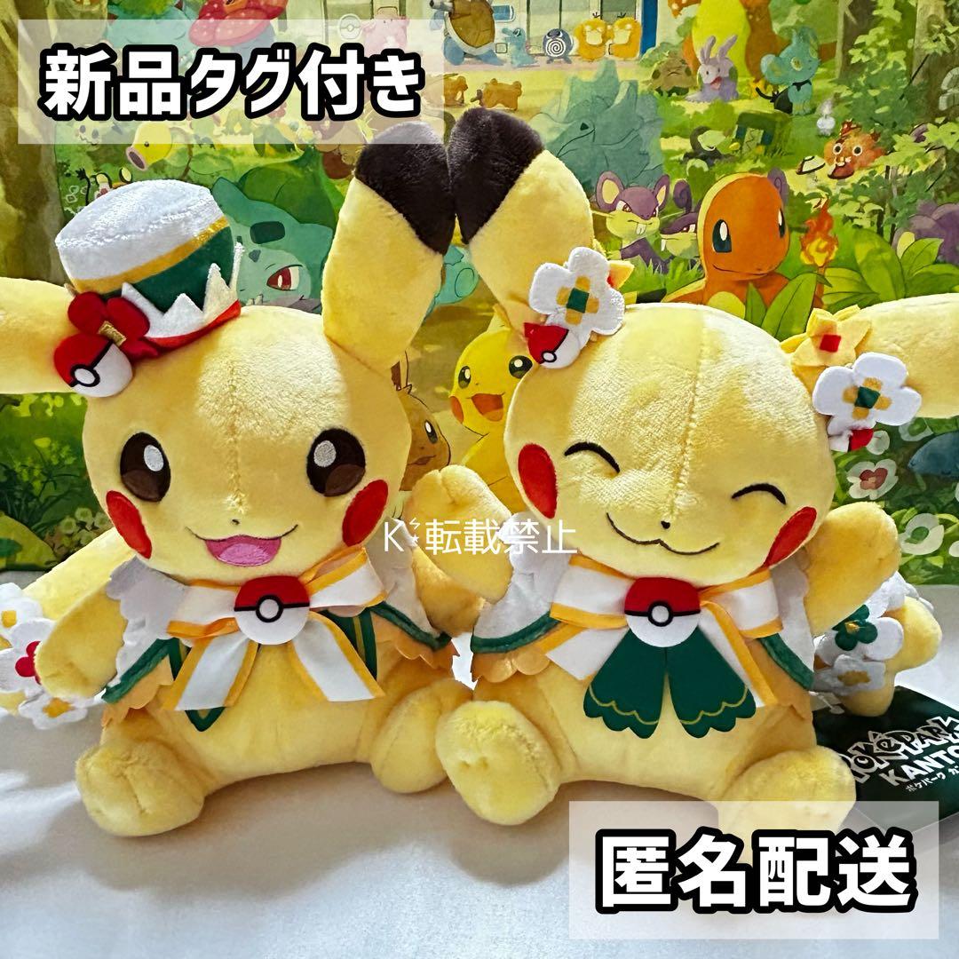 ポケパークカントー ぬいぐるみ カーニバル衣装 ピカチュウ