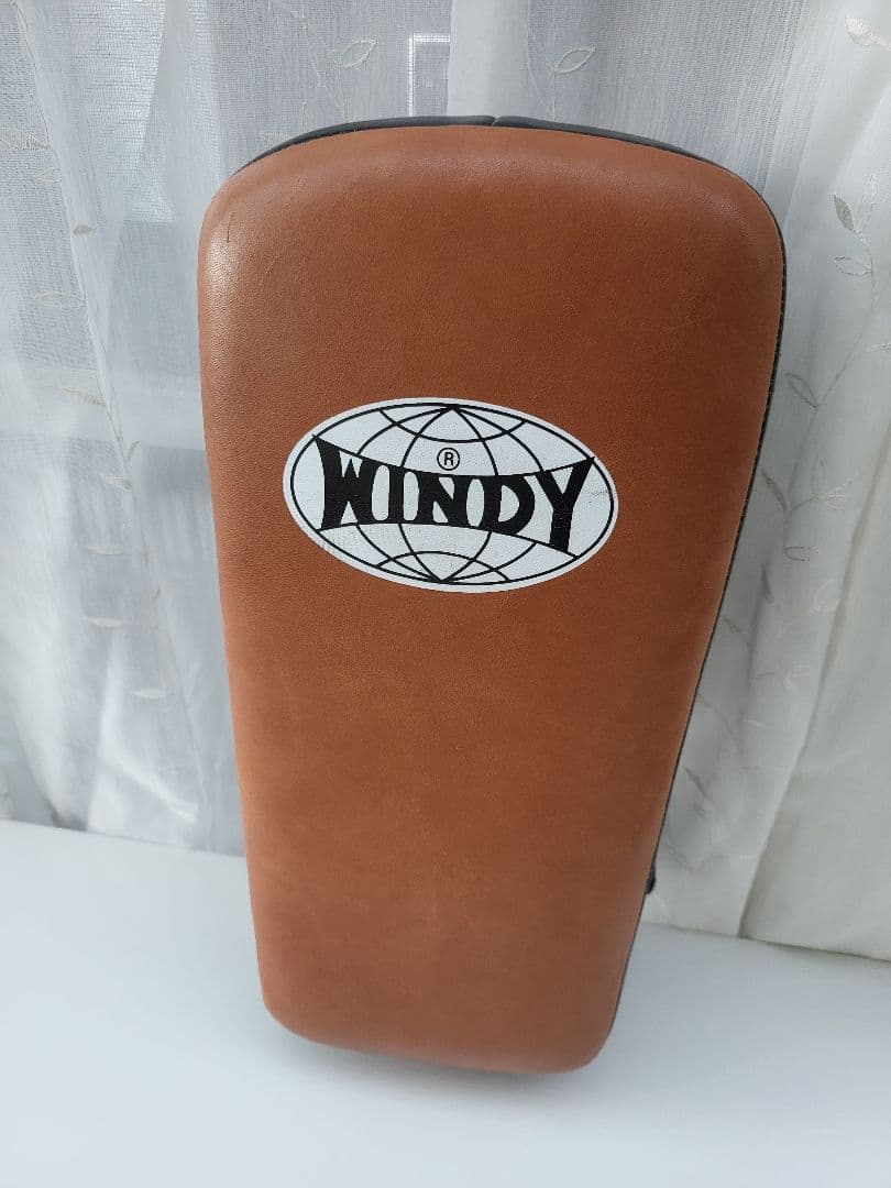 【美品】WINDY キックミット KP-6 茶色／黒