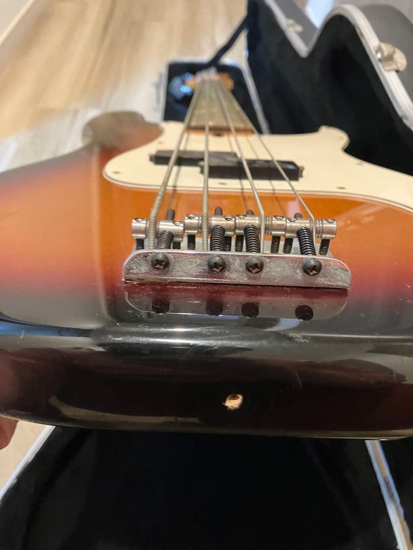 【ジャンク品 フェンダー Fender】90's製プレシジョンベースサンバースト