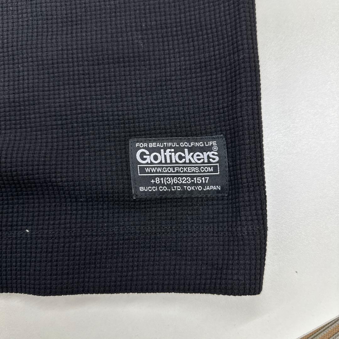 Golfickers ブラック 長袖モックネックシャツ　2XL