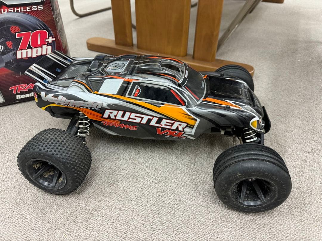 traxxasトラクサスRUSTLERvxlブラシレス2台パーツ多数アルミパーツ