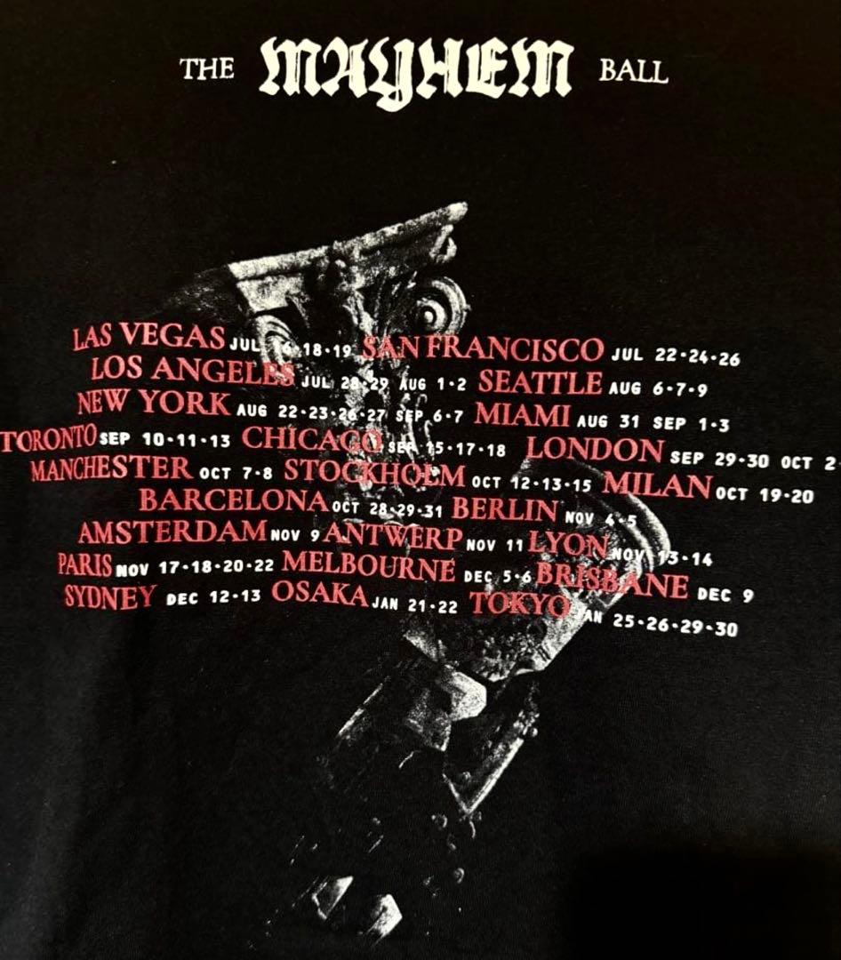 新品 レディガガ Mayhem Ball DANCE OR DIE Tシャツ L