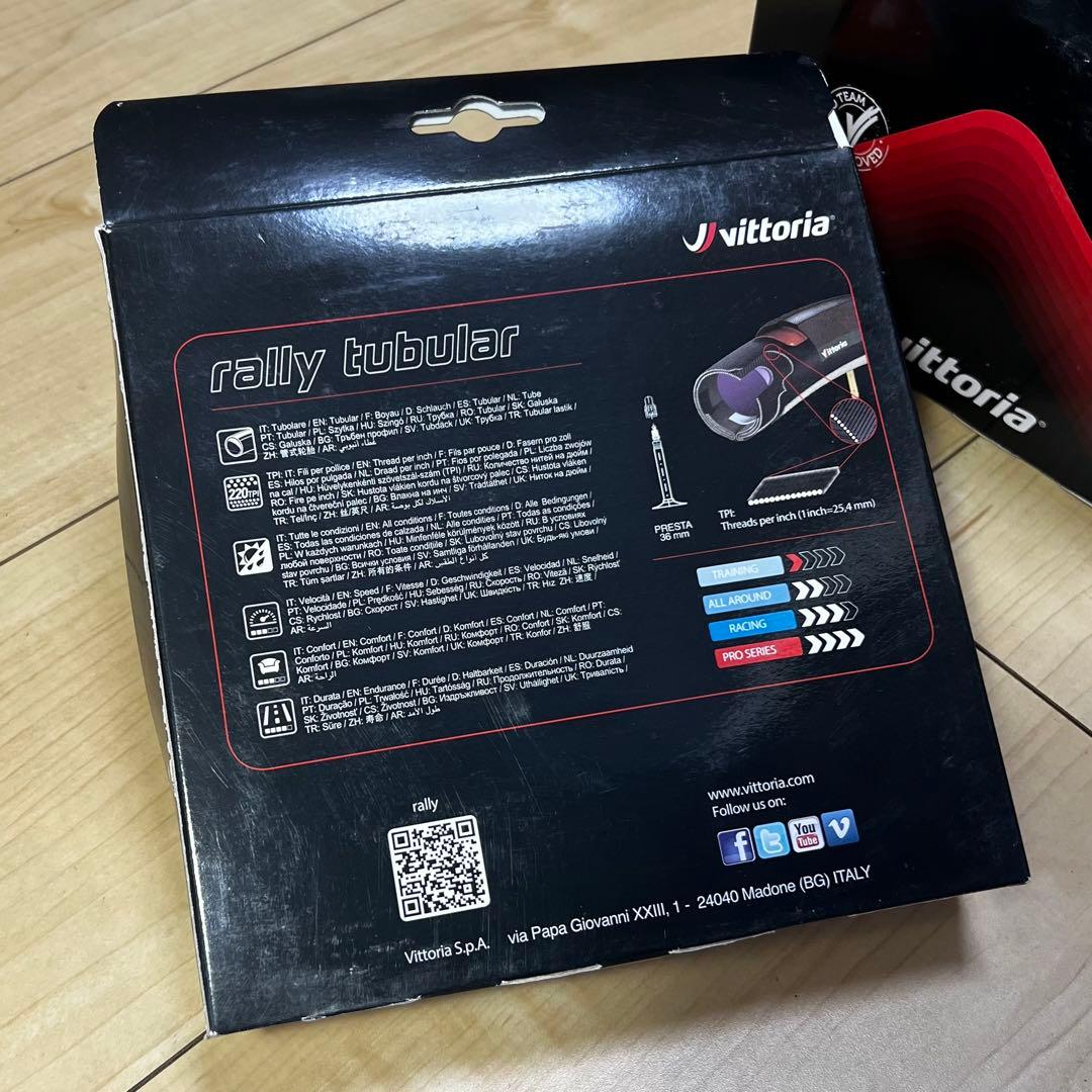 ゴ*リ様 Vittoria rally tubular 21-28Black/P