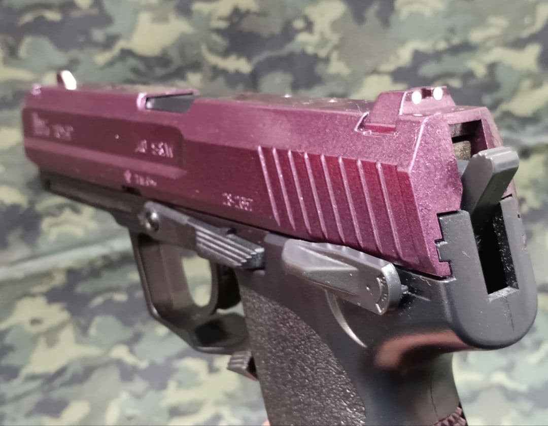 ファッションパープル塗装USP マルイ エアコッキングガン 対象年齢18歳以上