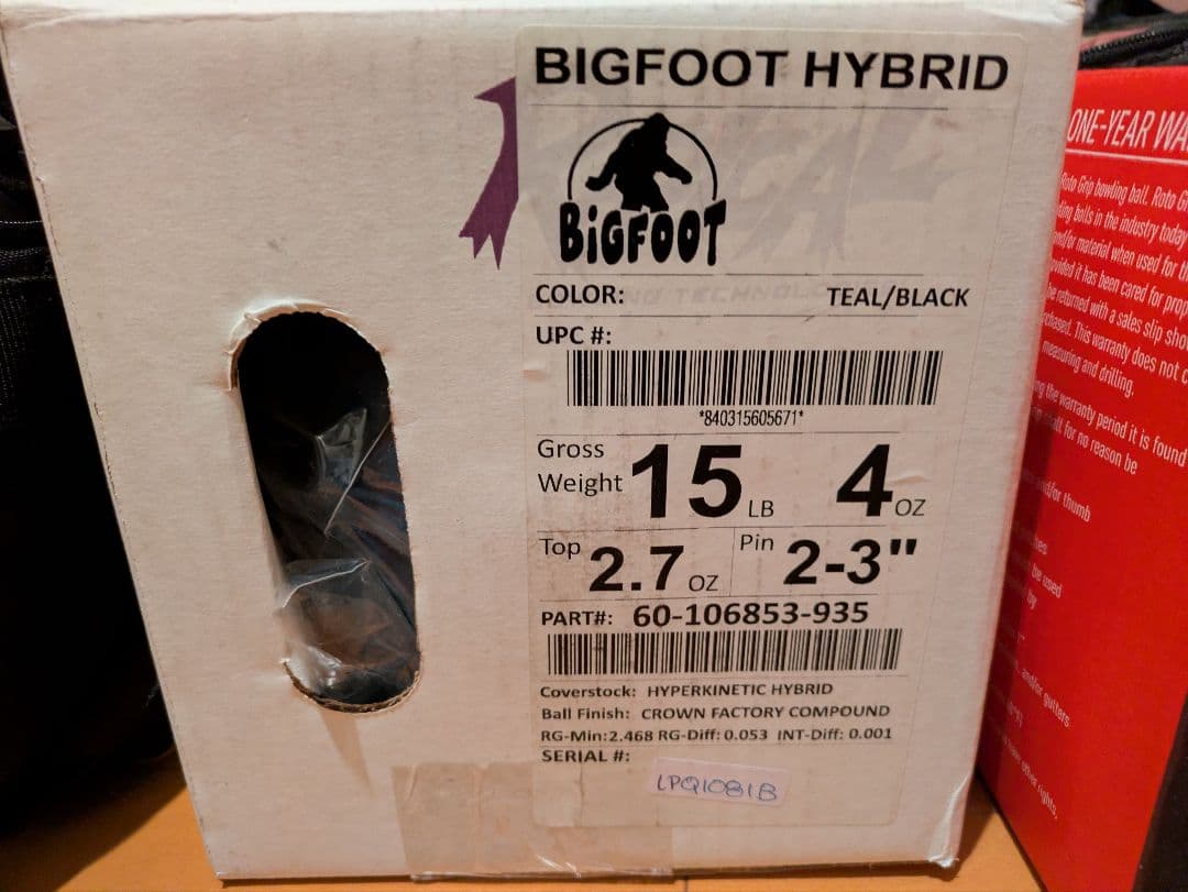 BIGFOOT HYBRID HK22 ボウリングボール
