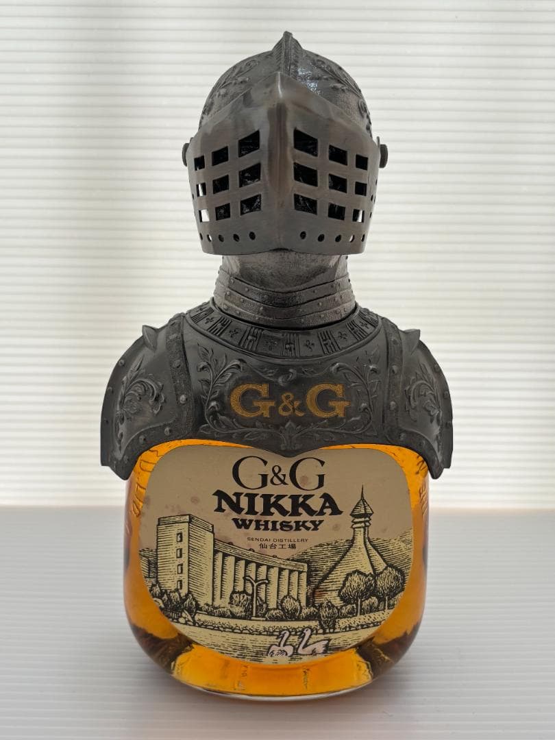 未開封　NIKKA　G&G　WHISKY　仙台工場　騎士　鎧　西洋　ボトル