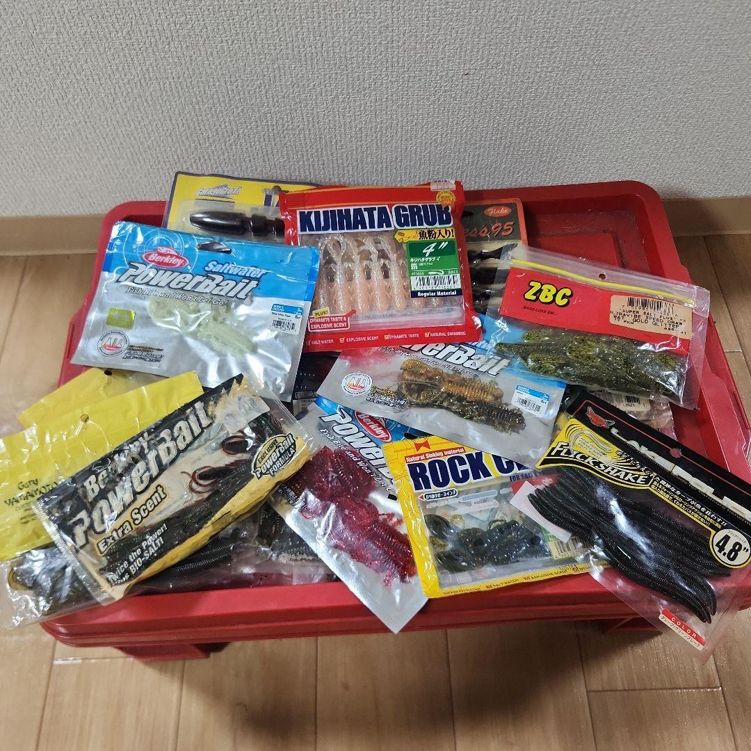 バス釣り引退　ワーム　フック　シンカー　ジグヘッド　まとめ売り★