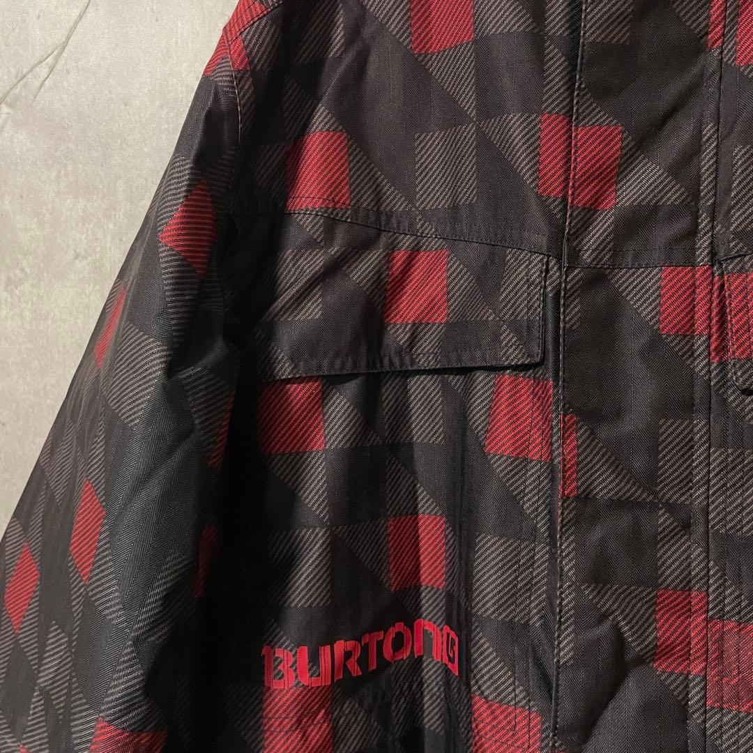 BURTONバートンスキージャケットスノーボードウェアパーカーフード黒ブラック赤