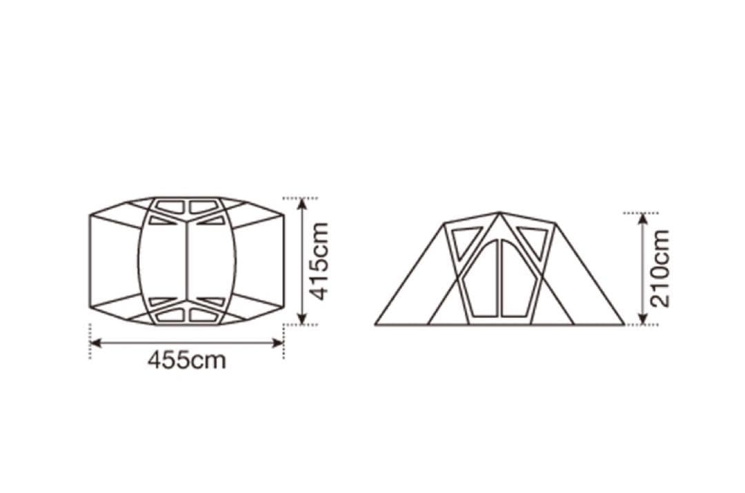 【スノーピーク】リビングシェル+シールドルーフ付き
