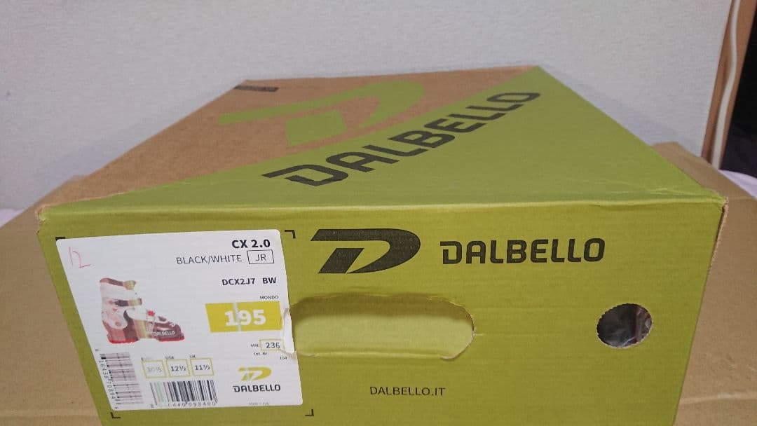 DALBELLO 未使用～19.5㎝ ソール236㎜ ダルベロスキーブーツGW
