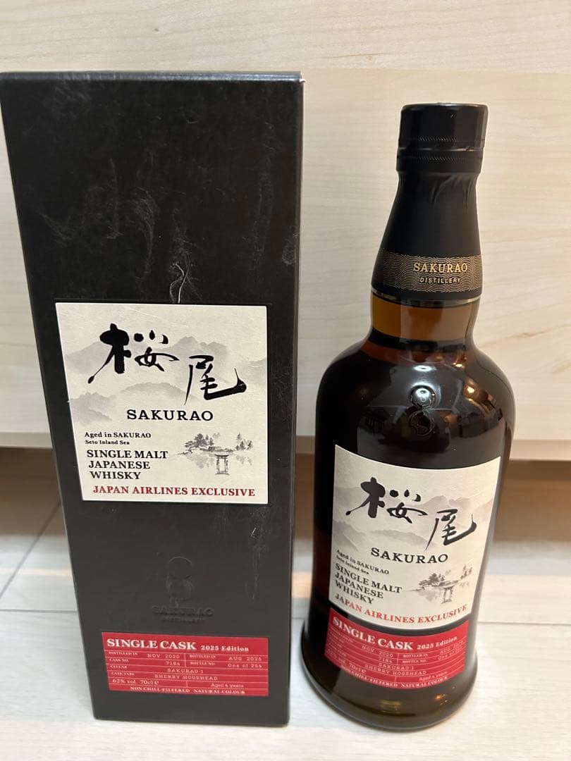 ウイスキー SAKURAO SINGLE MALT JAPANESE WHISKY