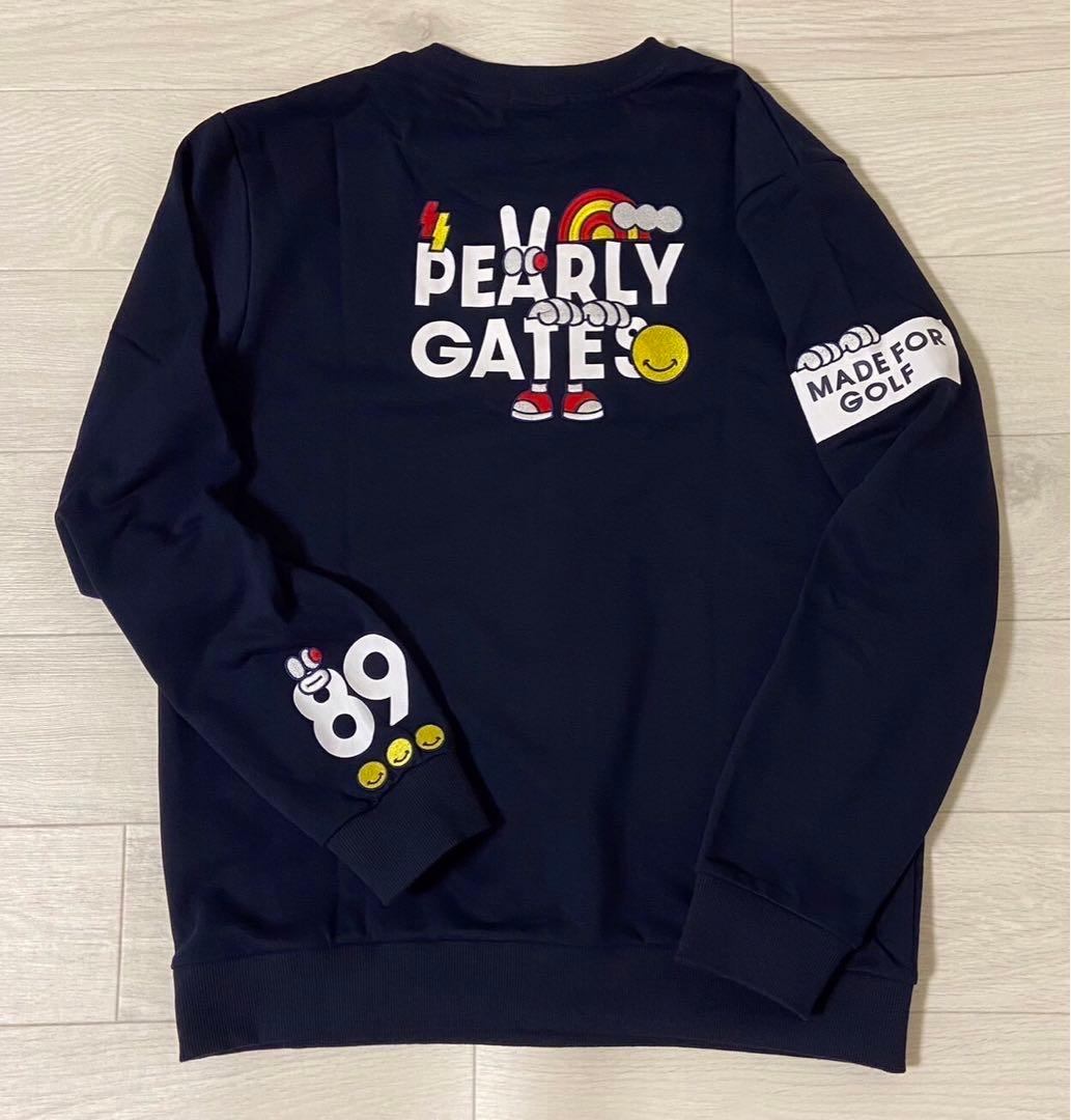 新品 正規品 パーリーゲイツ どうしちゃったPGスウェット 紺 サイズ6 XL