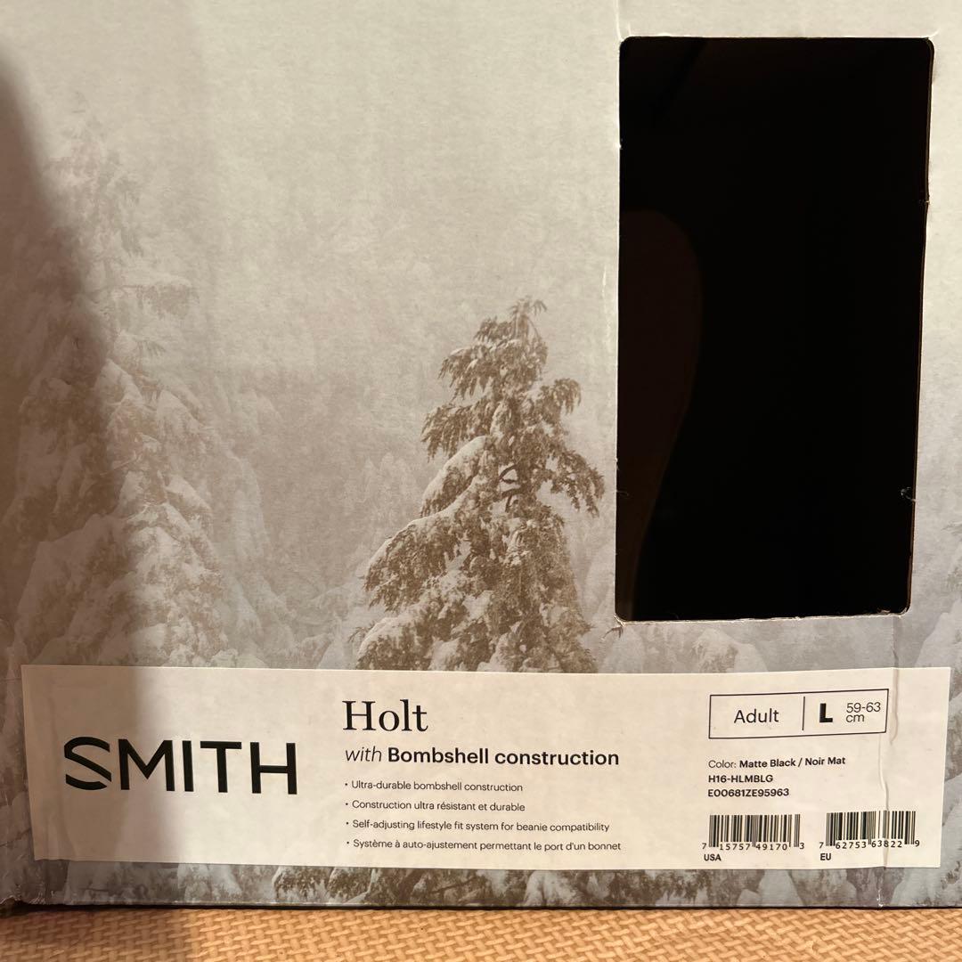 SMITH Holt Matte Black ヘルメット Lサイズ