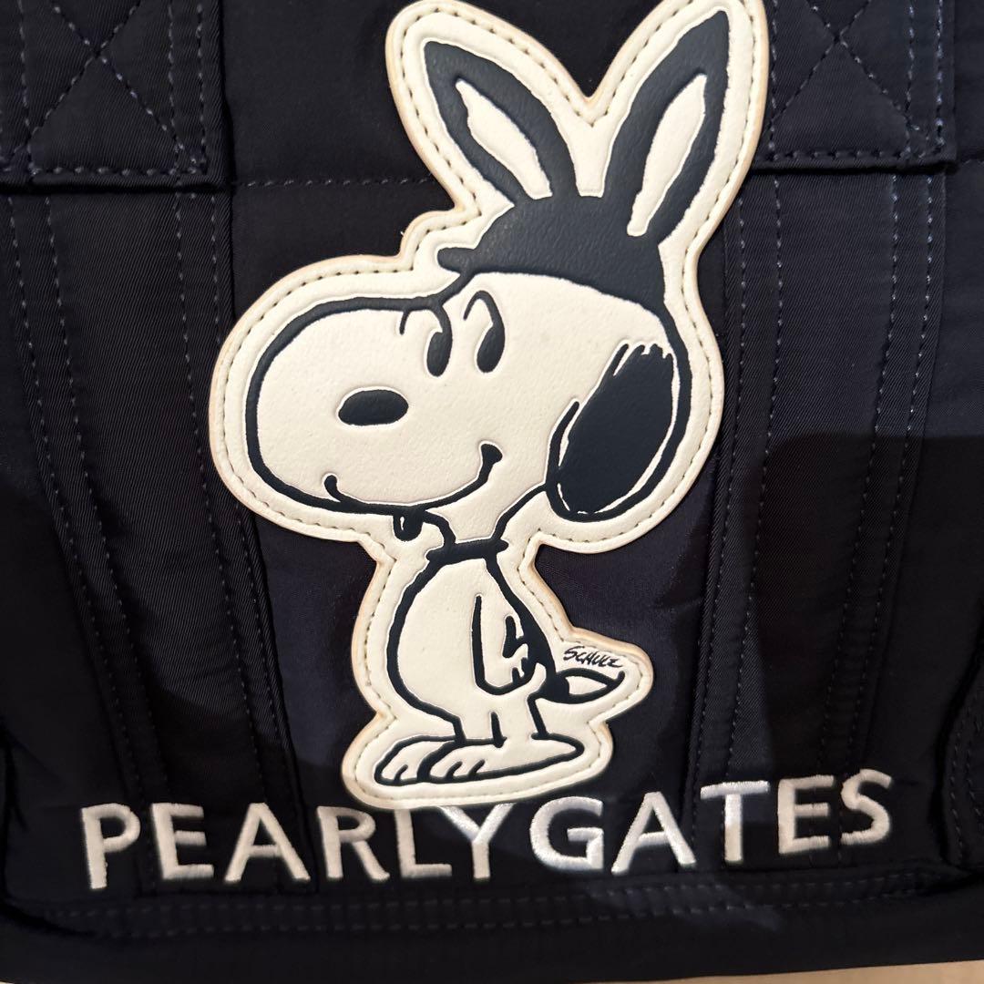 【美品】パーリーゲイツPEARLYGATES SNOOPYワッペン カートバッグ