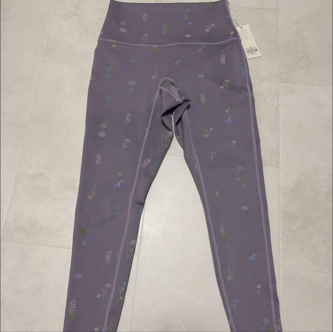 フラワーブーケレギンス ライラック Mサイズ