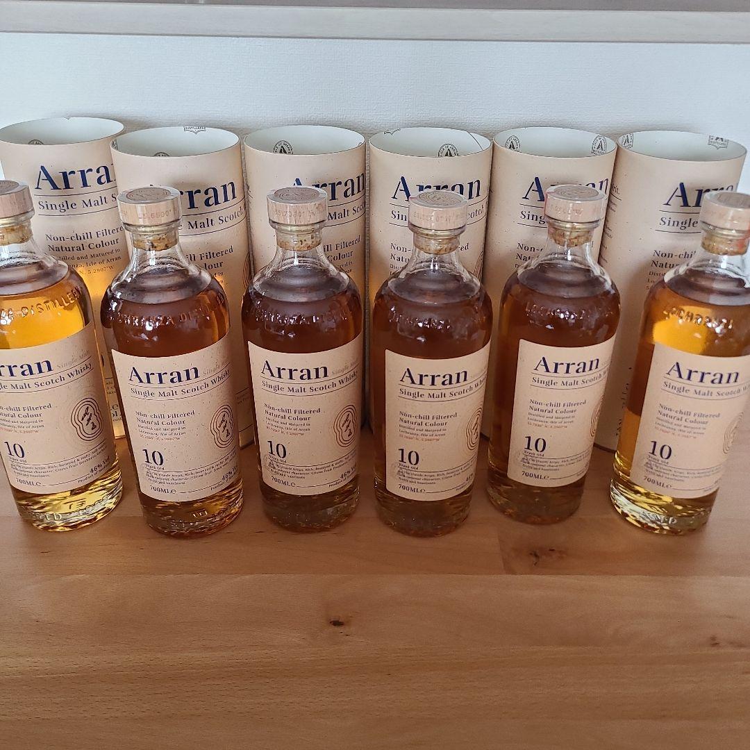 Arran 10年 シングルモルトウイスキー 700ml6本