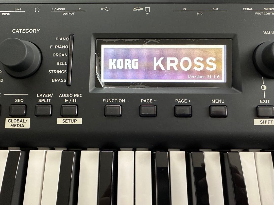 新品同様 KORG KROSS2-61-MB