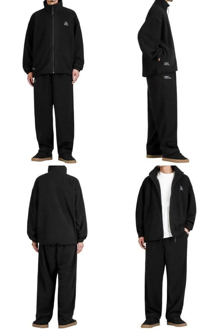 M　フレッシュサービス FLEECE TRACK SUIT　フリース　黒